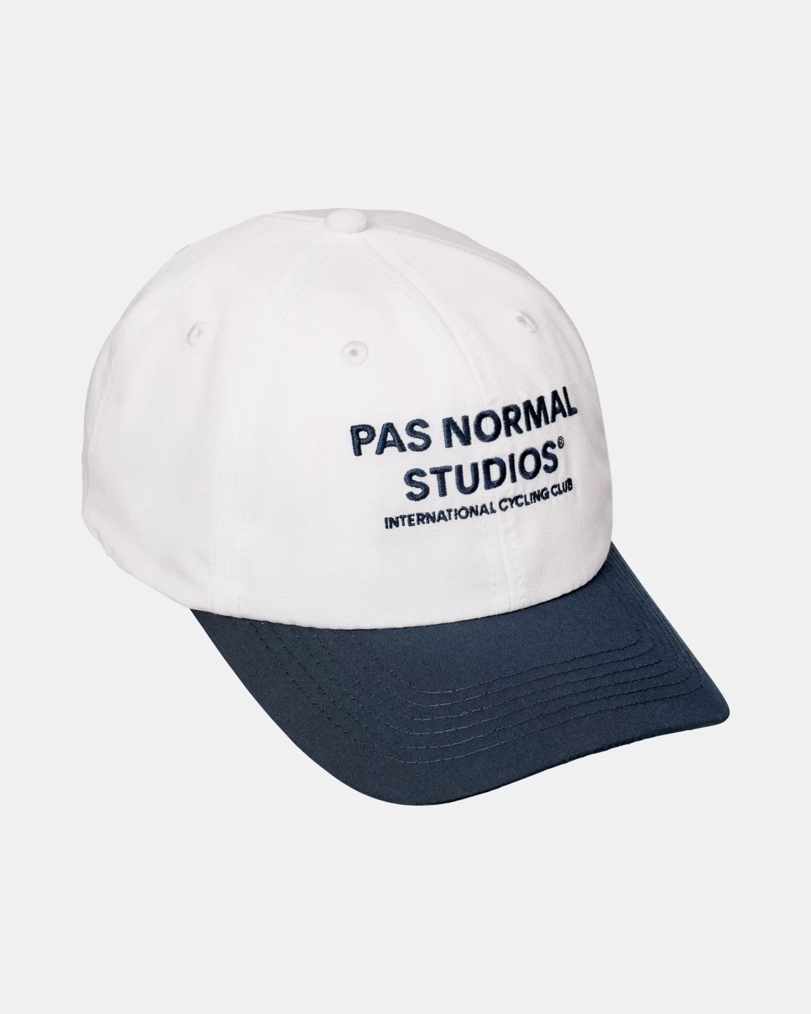 Pas Normal Studios Off-Race Cap - Off White / Navy - One-Size | BIKE ...
