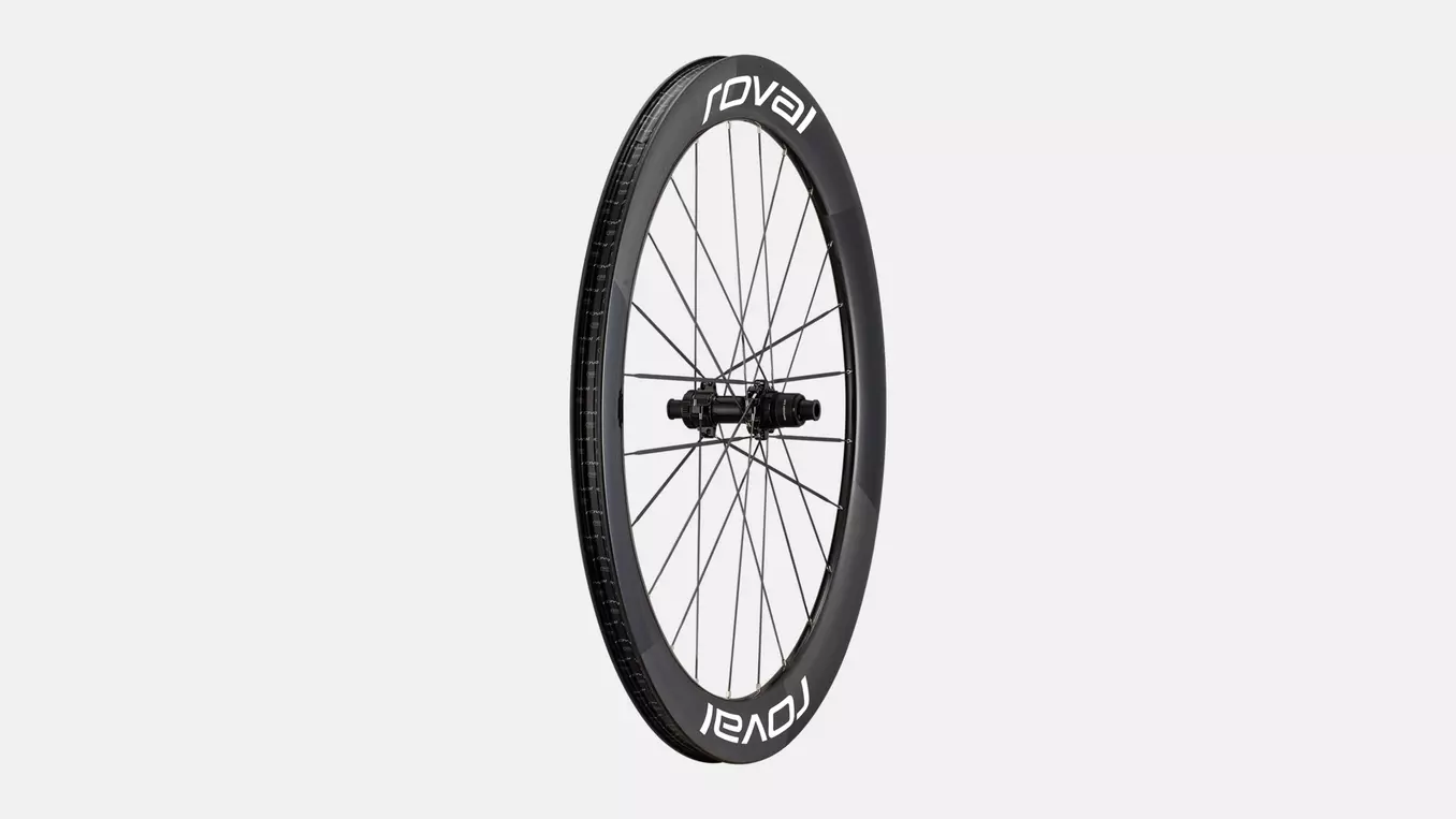 Roval Rapide Sprint CLX Carbon Wheel - Rear - Satin Carbon/Gloss White ...